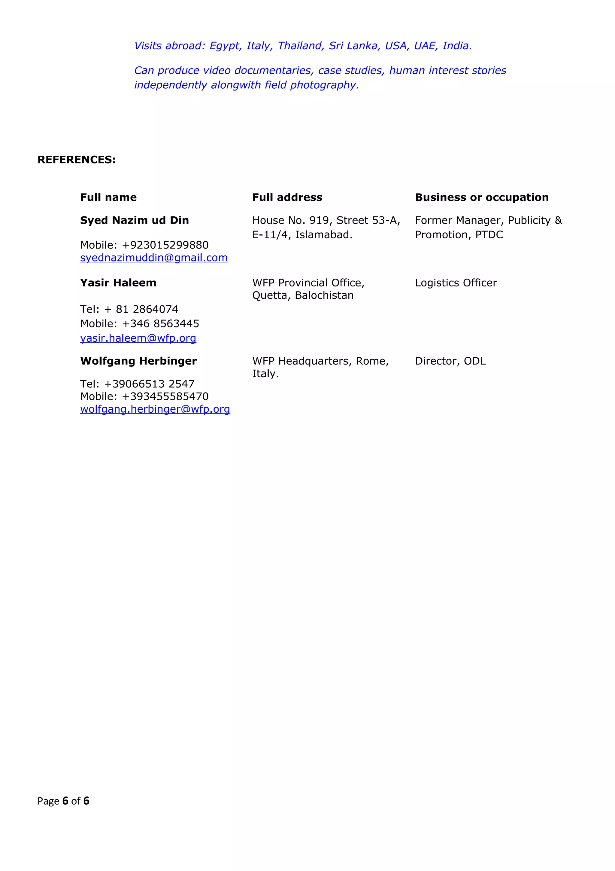 Communications - CV Amjad Jamal-1 | PDF