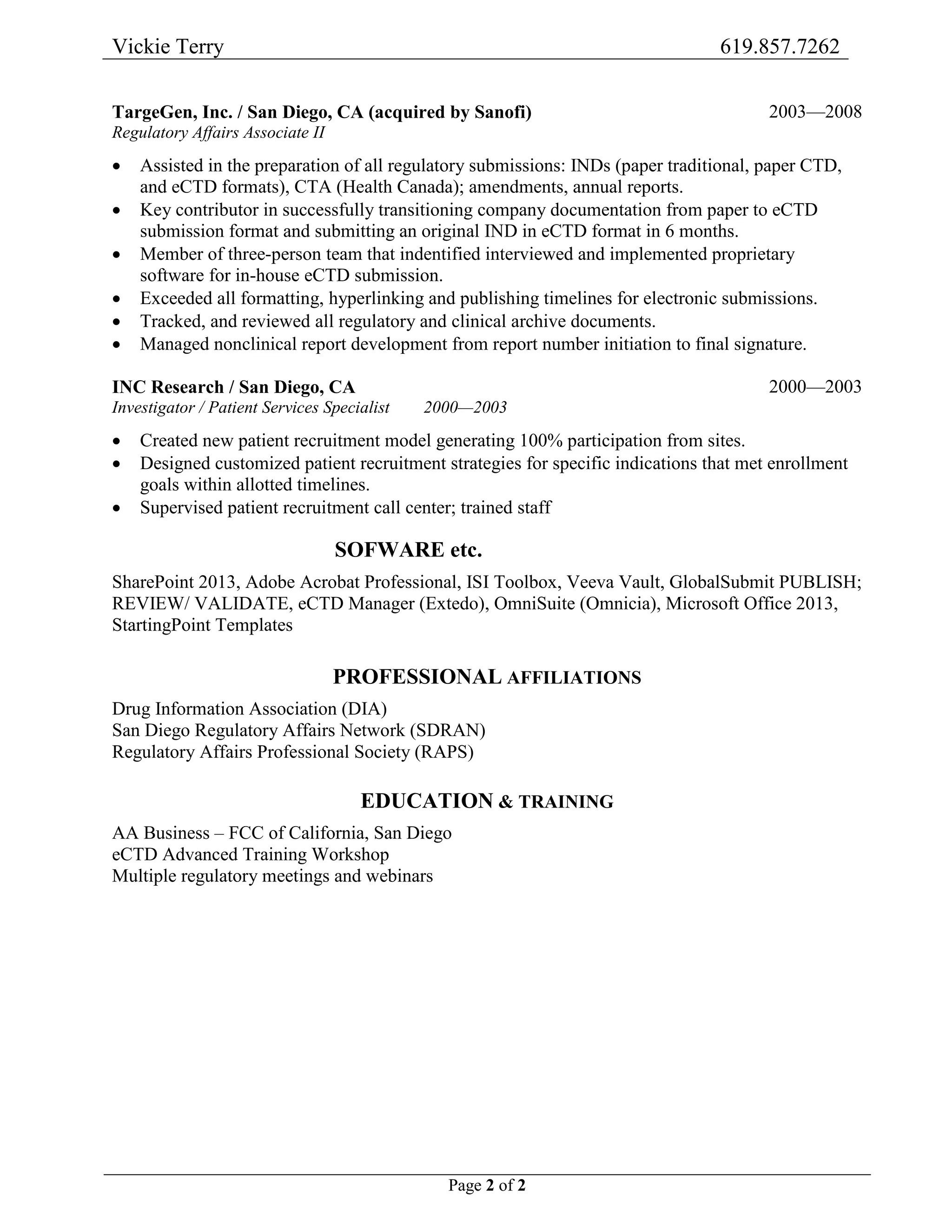VTerry-Resume-July2015 | PDF