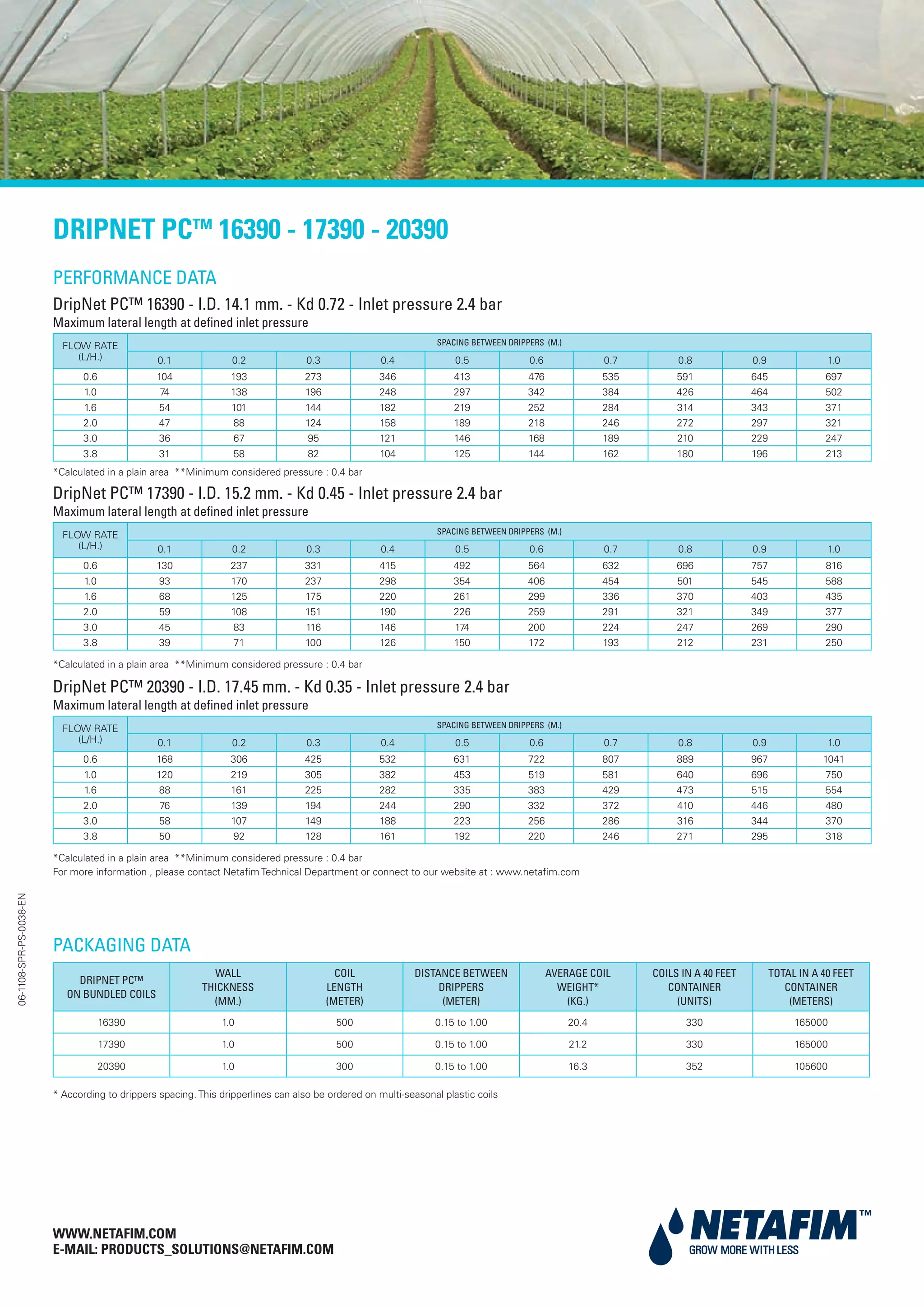 DRIPNET PC16390-17390-20390 | PDF