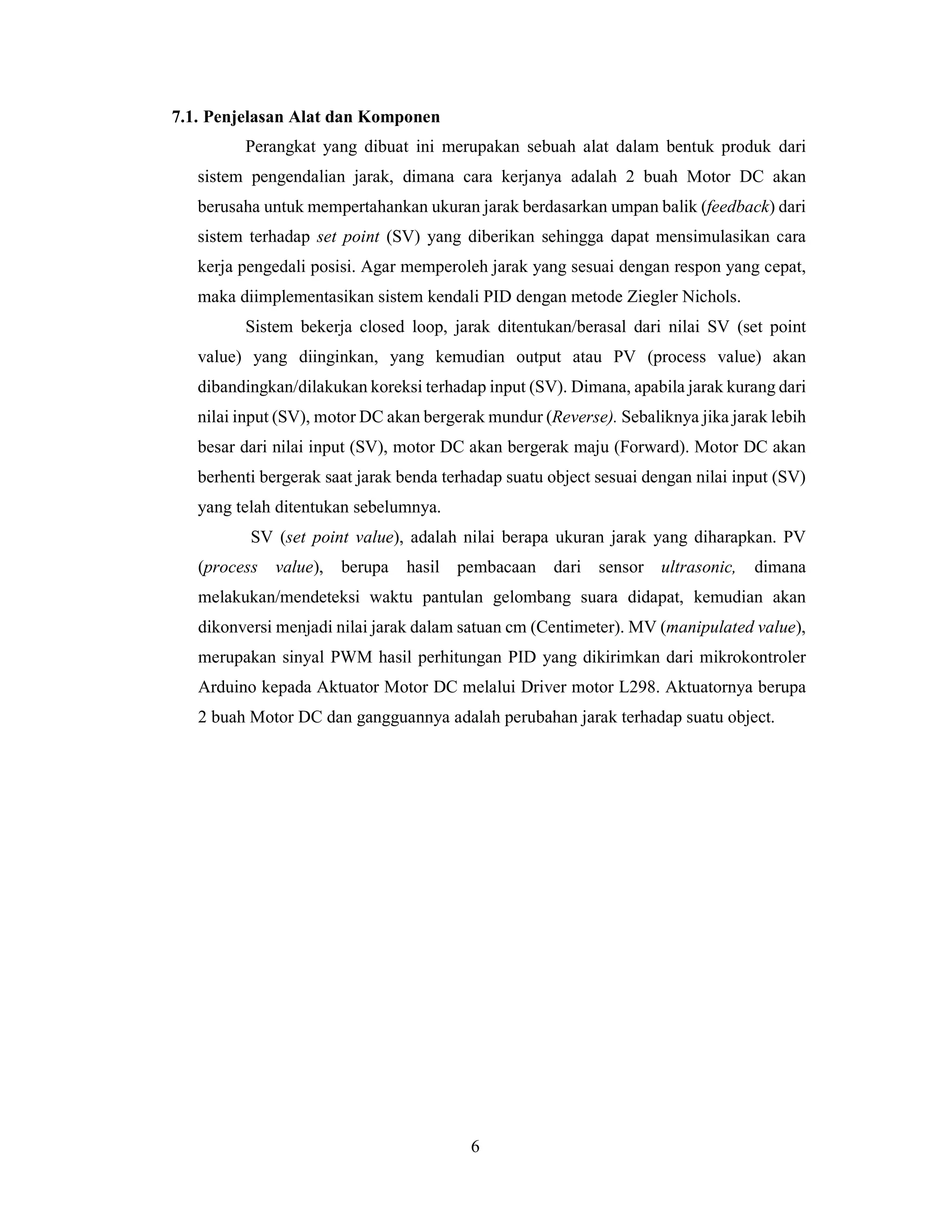 Sistem Kendali Jarak Menggunakan Metode PID Berbasis Arduino UNO ...