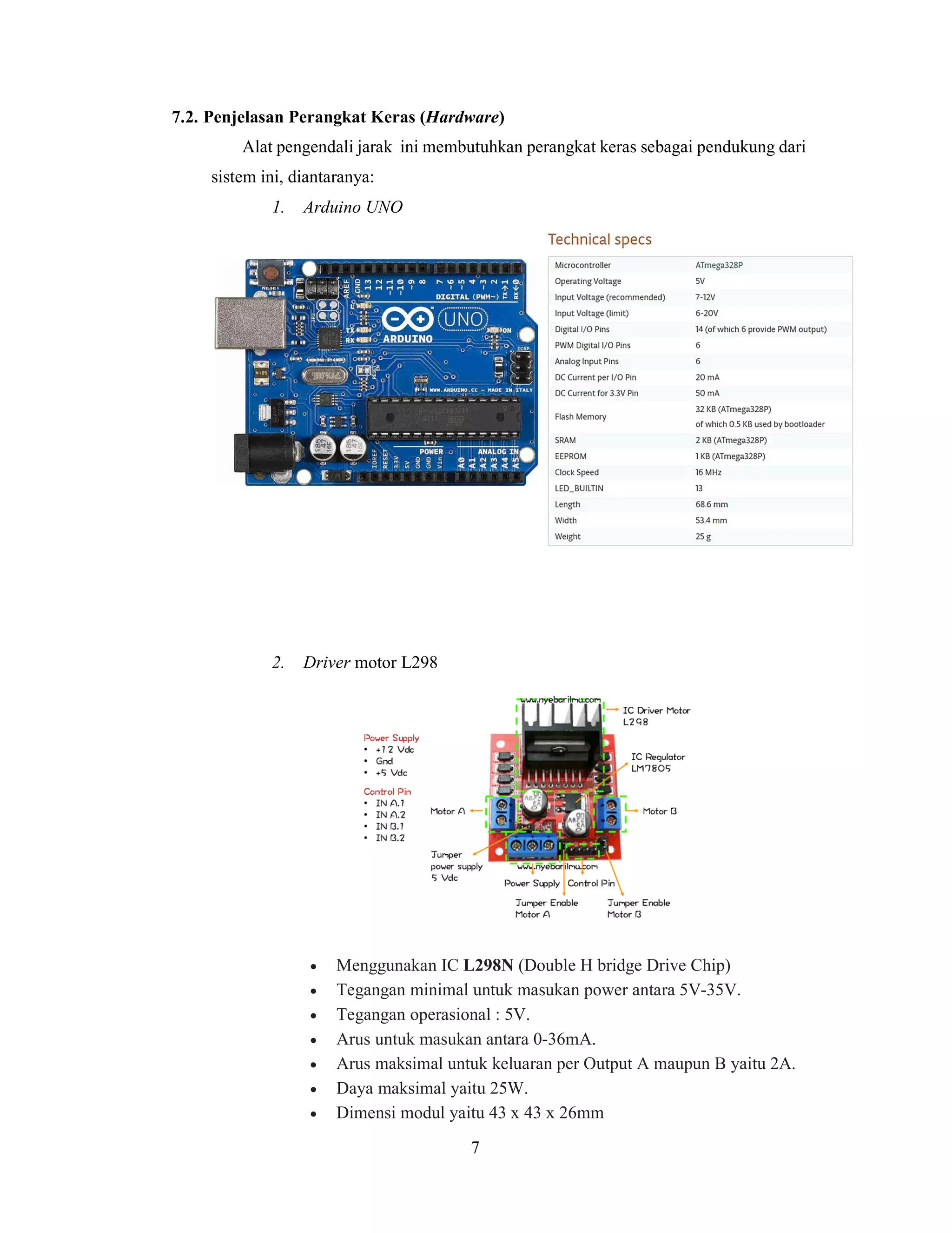 Sistem Kendali Jarak Menggunakan Metode PID Berbasis Arduino UNO, Driver L298 dan Sensor ...