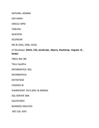 New updated HOT COUERSES List | PDF