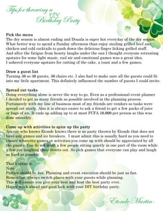 DIY Birthday Party | PDF