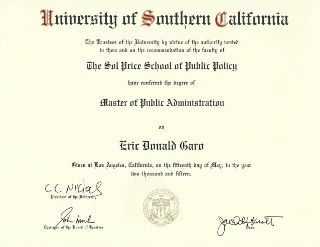 USC Diploma