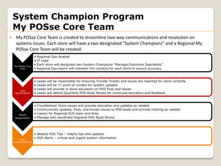West Area Process Team - 2015 POS Roadmap New | PPT