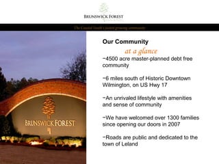 Brunswick Forest Presentation 2-24-15 | PPT