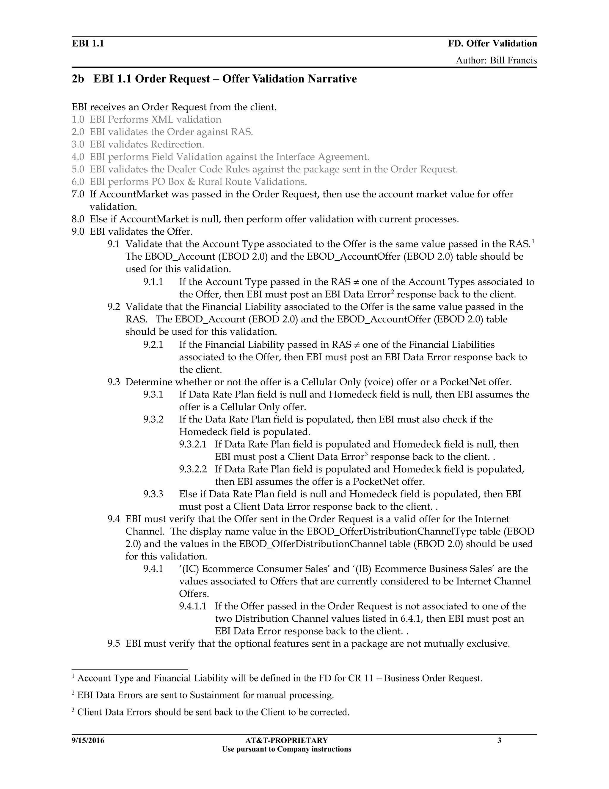 Offer Validation | DOC