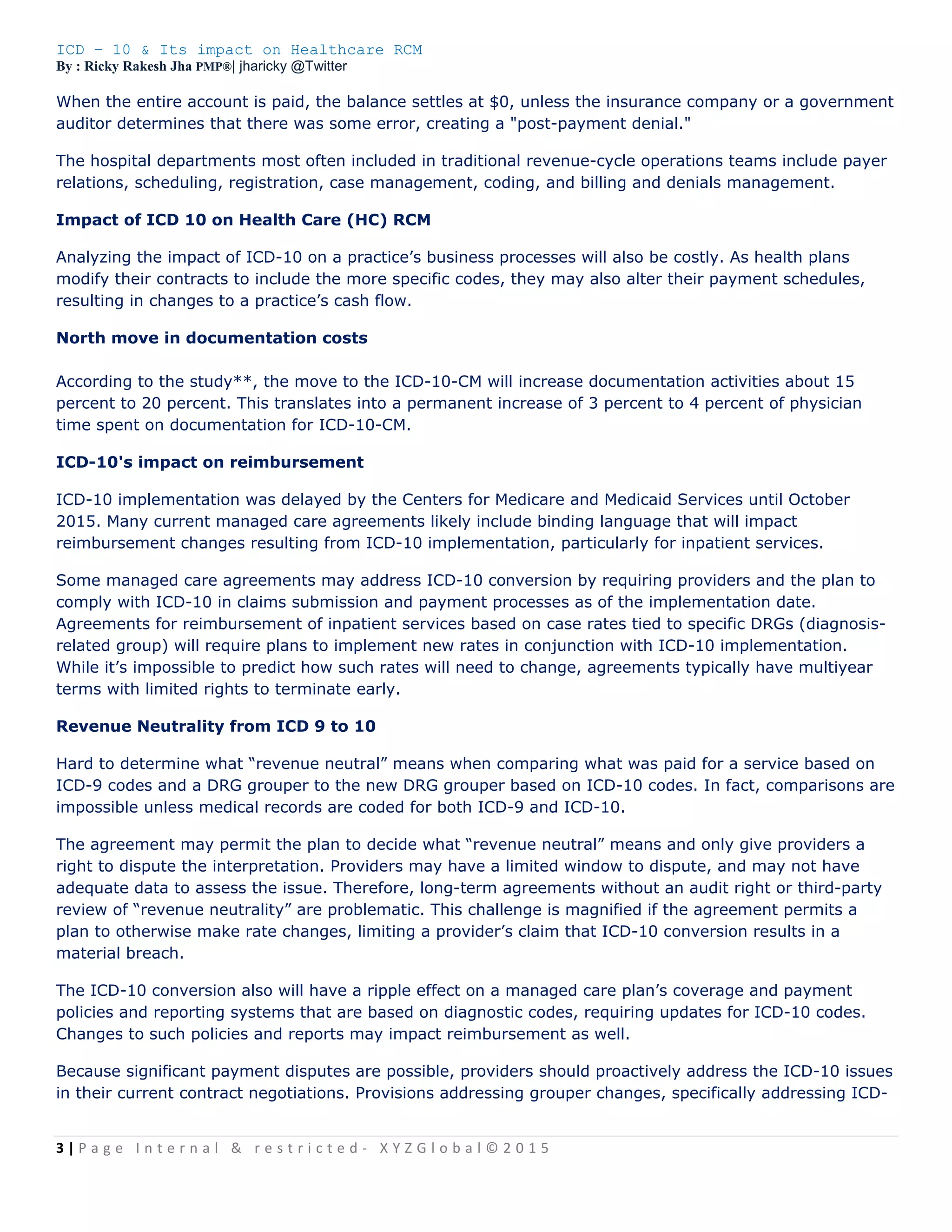 Introduction to ICD | PDF | Health Insurance | Insurance