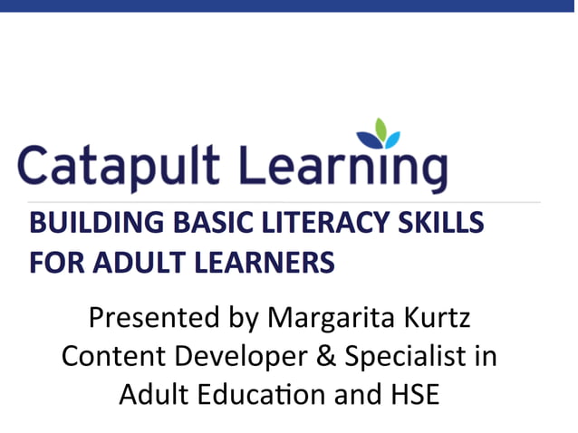 Building Basic Literacy Skill - PowerPoint Sample | PDF