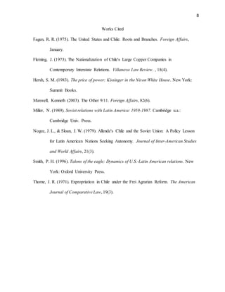 Chile Paper | DOCX | Civic affairs | Politics