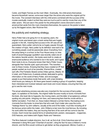 Harry potter | DOCX | Movies | Entertainment