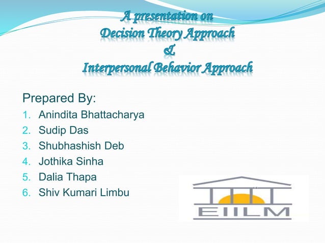 PPT- Decision + Interpersonal | PPT