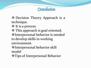 PPT- Decision + Interpersonal | PPT