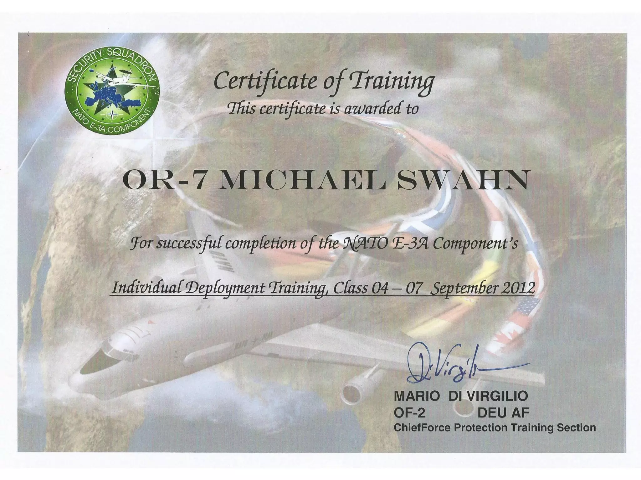 NATO Training Certificates | PDF