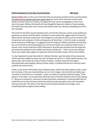 11 Steps to Tackling the RLA Prompt | PDF