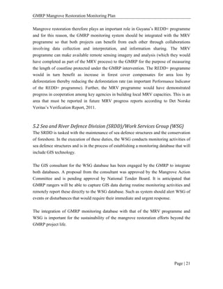 Mangrove Restoration Monitoring Plan Final | PDF