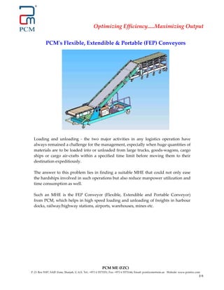 PCM's FEP Conveyors | PDF