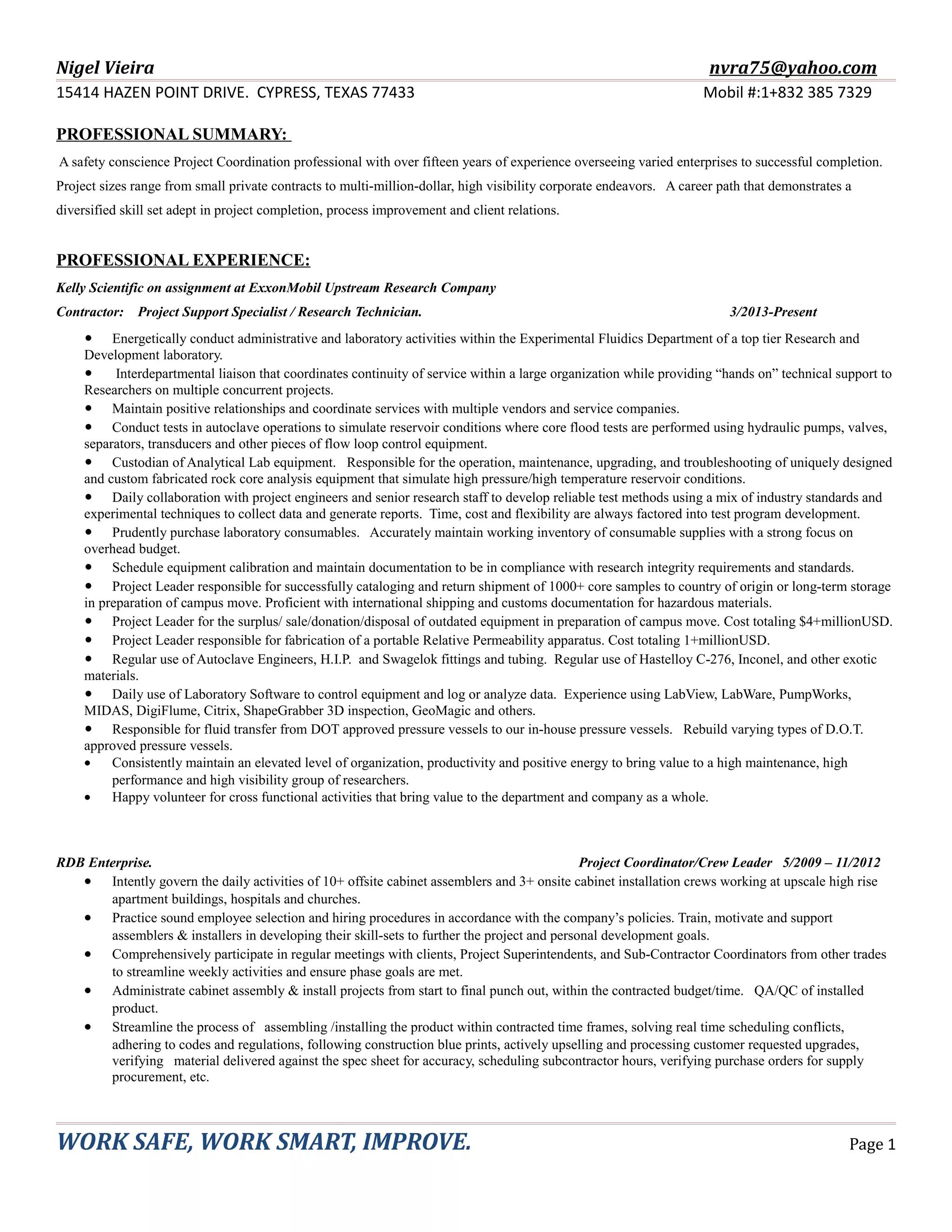 VIEIRA_NIGEL_RESUME_2016 | DOC