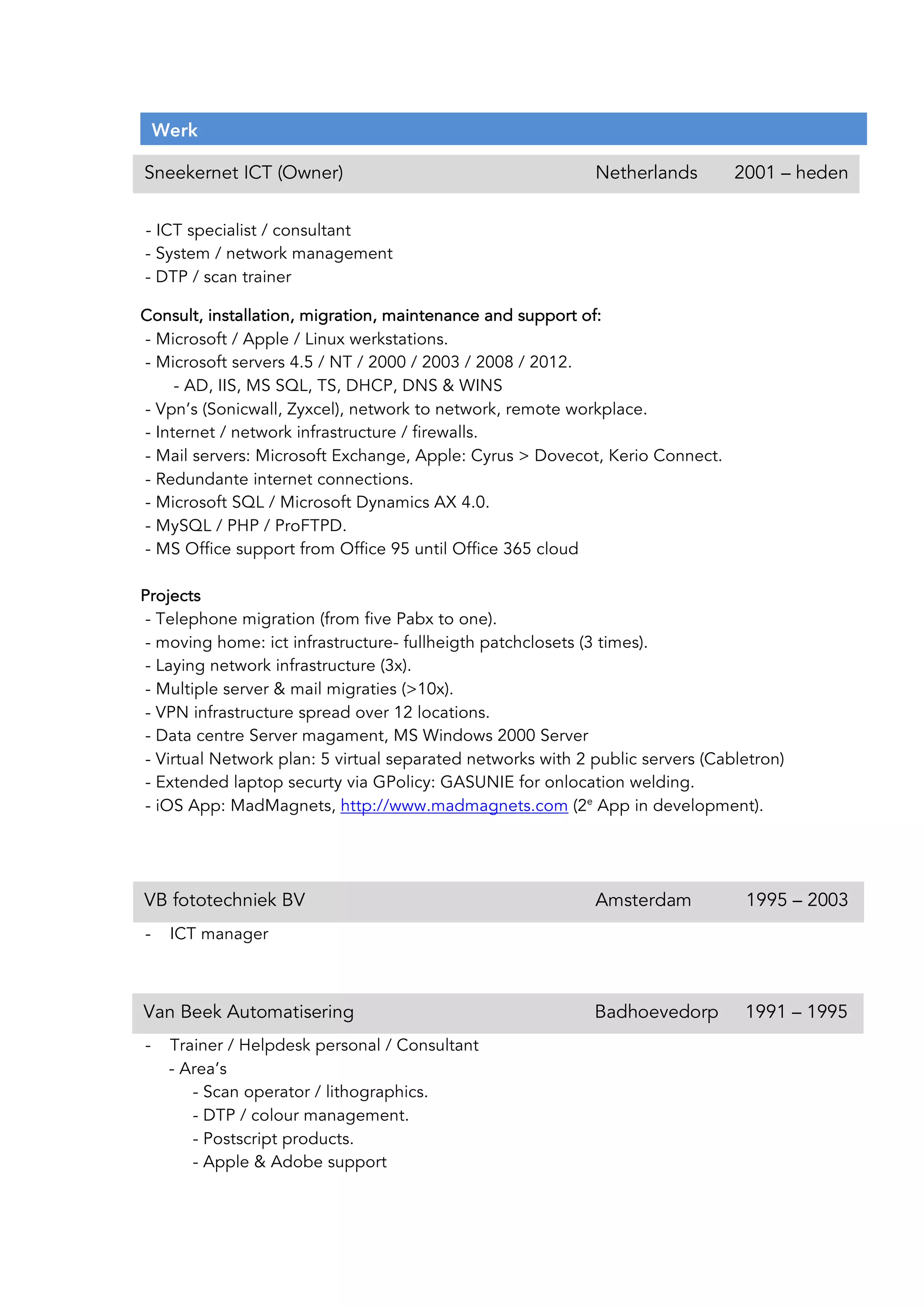 JPGM Sneek CV-eng | PDF