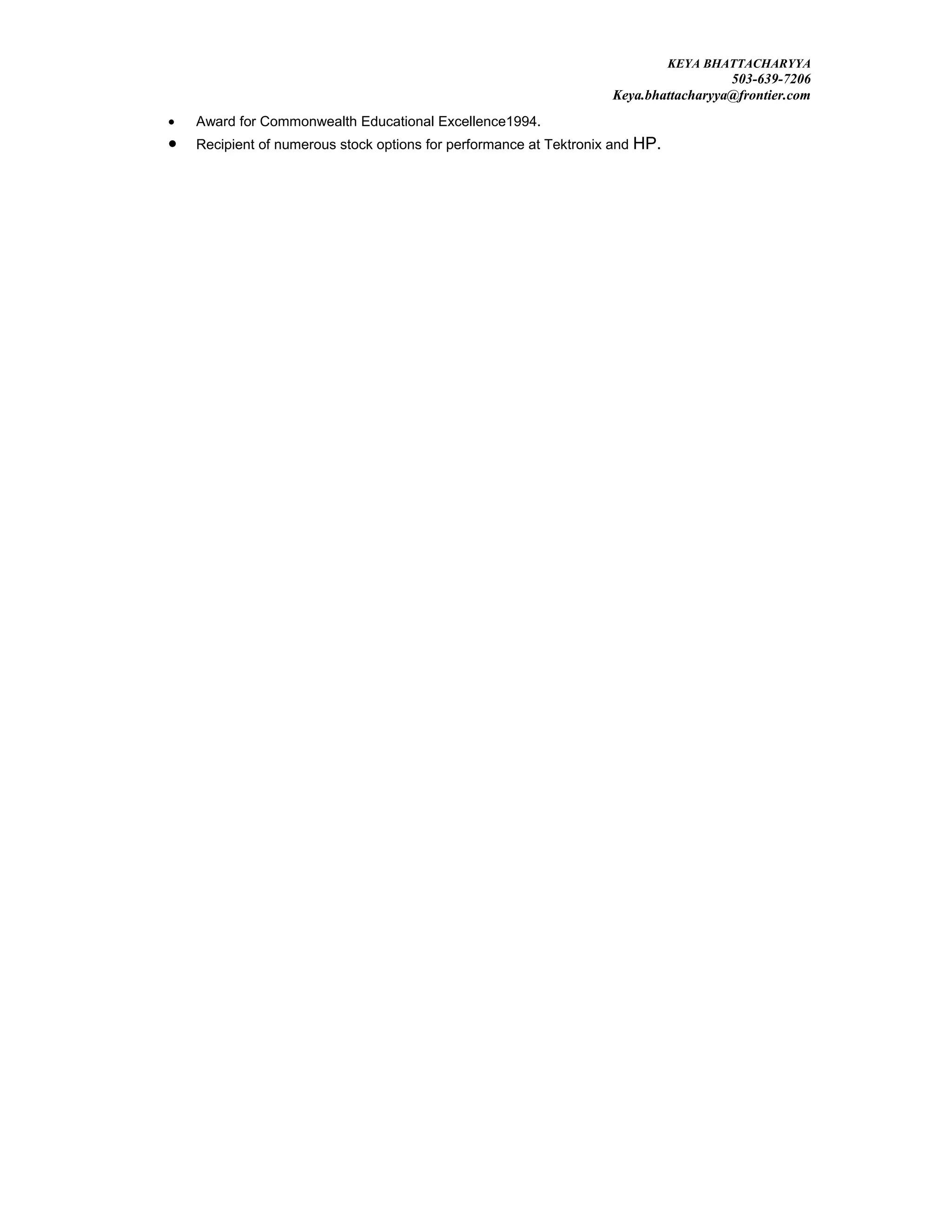 Bhattacharyya_Keya-Elec.Eng | Manufacturing Industry | Industries