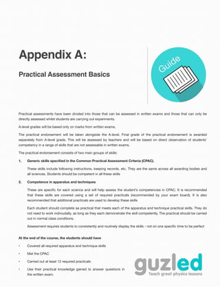 ALevelPracticalEndorsementGuide | PDF | Educational Assessment | Education