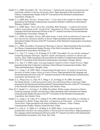 Sandel_Vitae_2015 | PDF