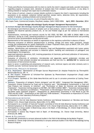 Resume # Ajay Sharma | DOC | Business | Business and Finance