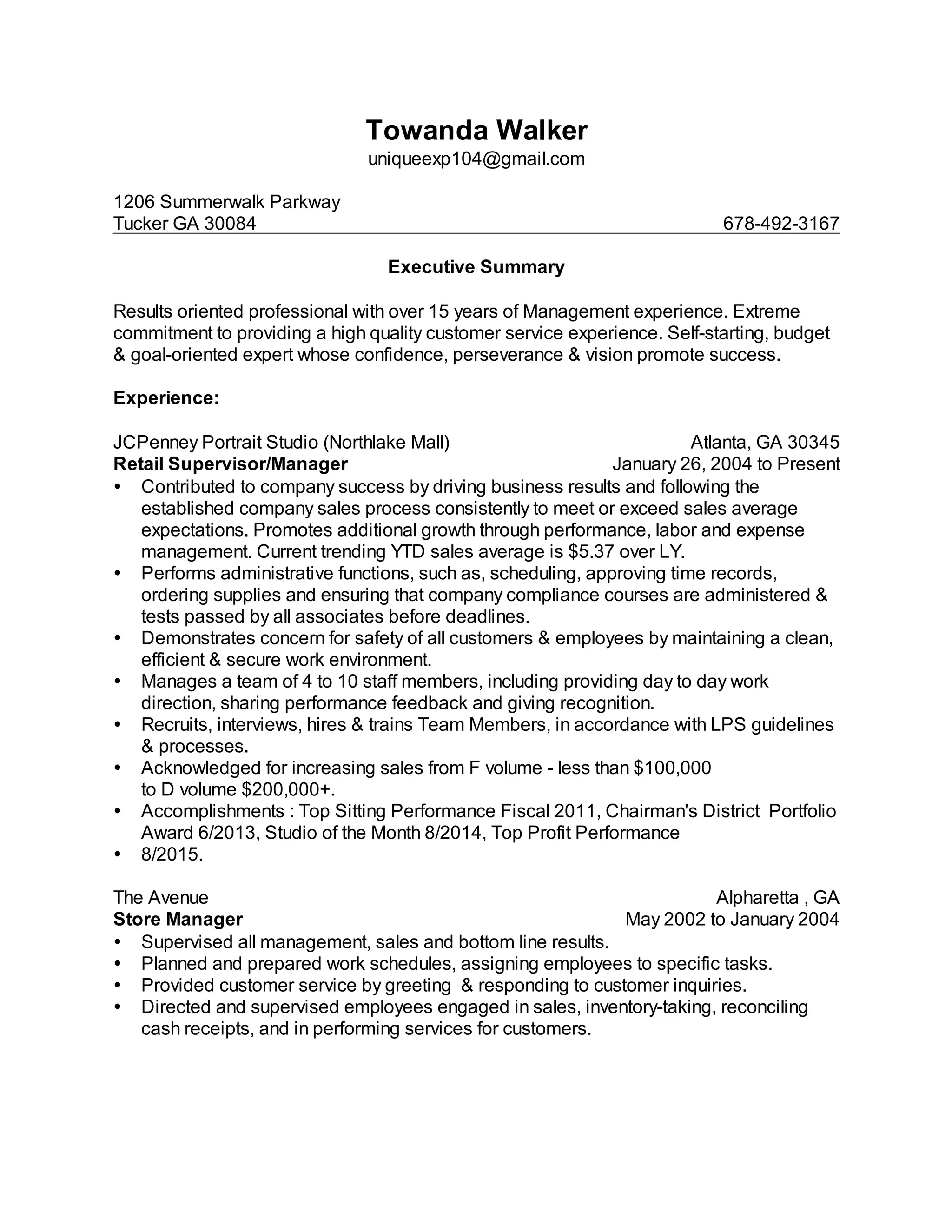 Executive Resume | PDF