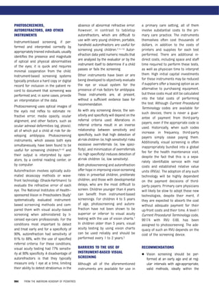 AAP Photoscreening Policy Statement | PDF