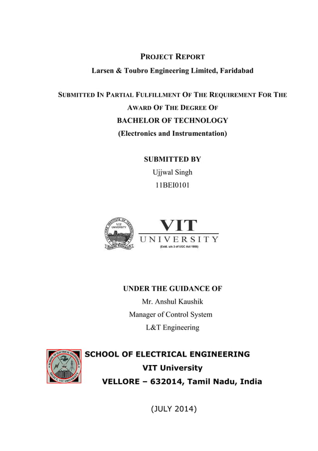 L&T REPORT | DOC | Civil Engineering Industry | Industries
