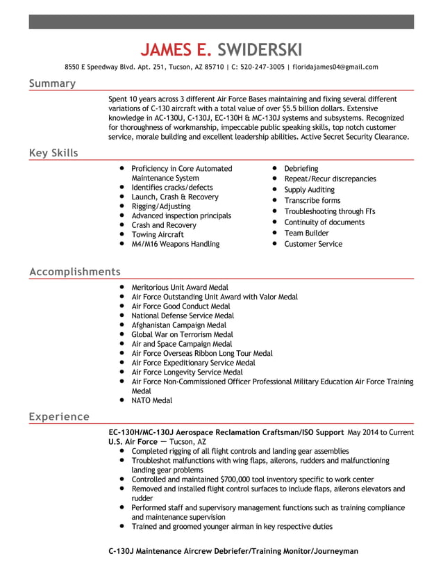 James Resume October 16 | PDF