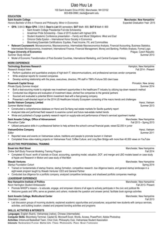 [Dao Le] Resume | PDF