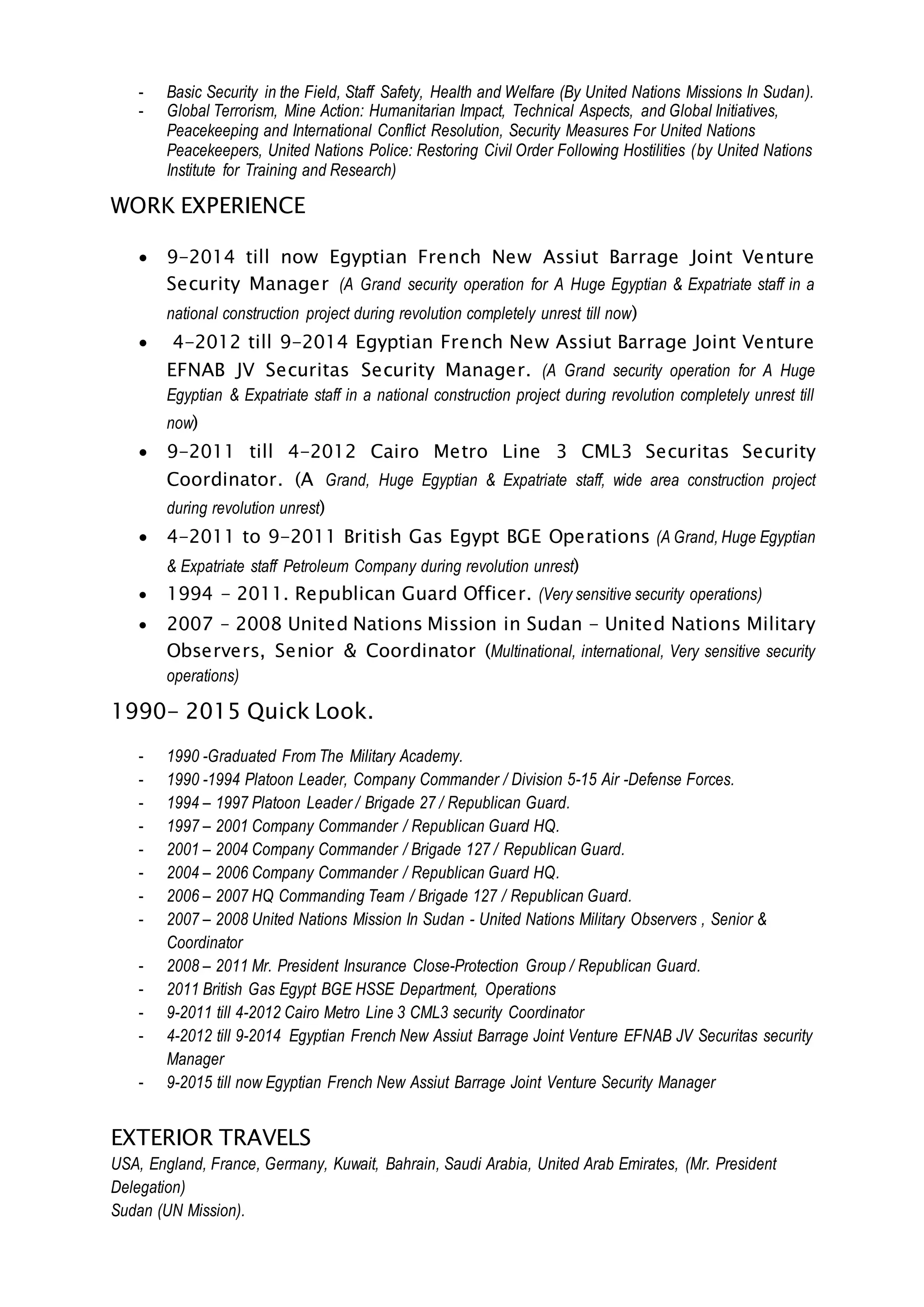 CV security 2015 | PDF