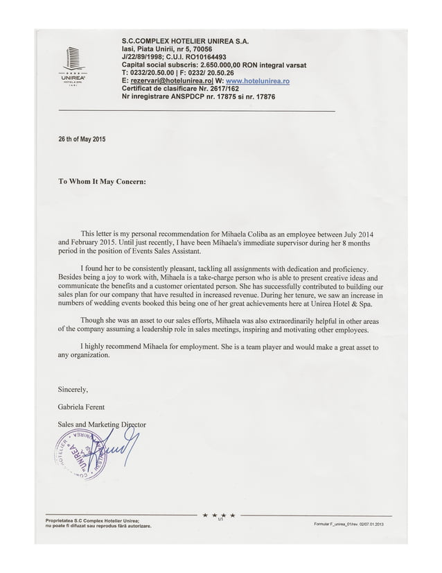 Letter of recommandation | PDF