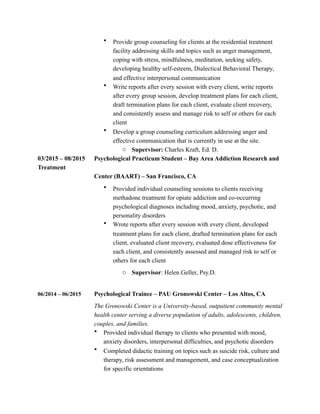 Michaela R Sandoval CV | PDF | Mental Health | Diseases and Conditions