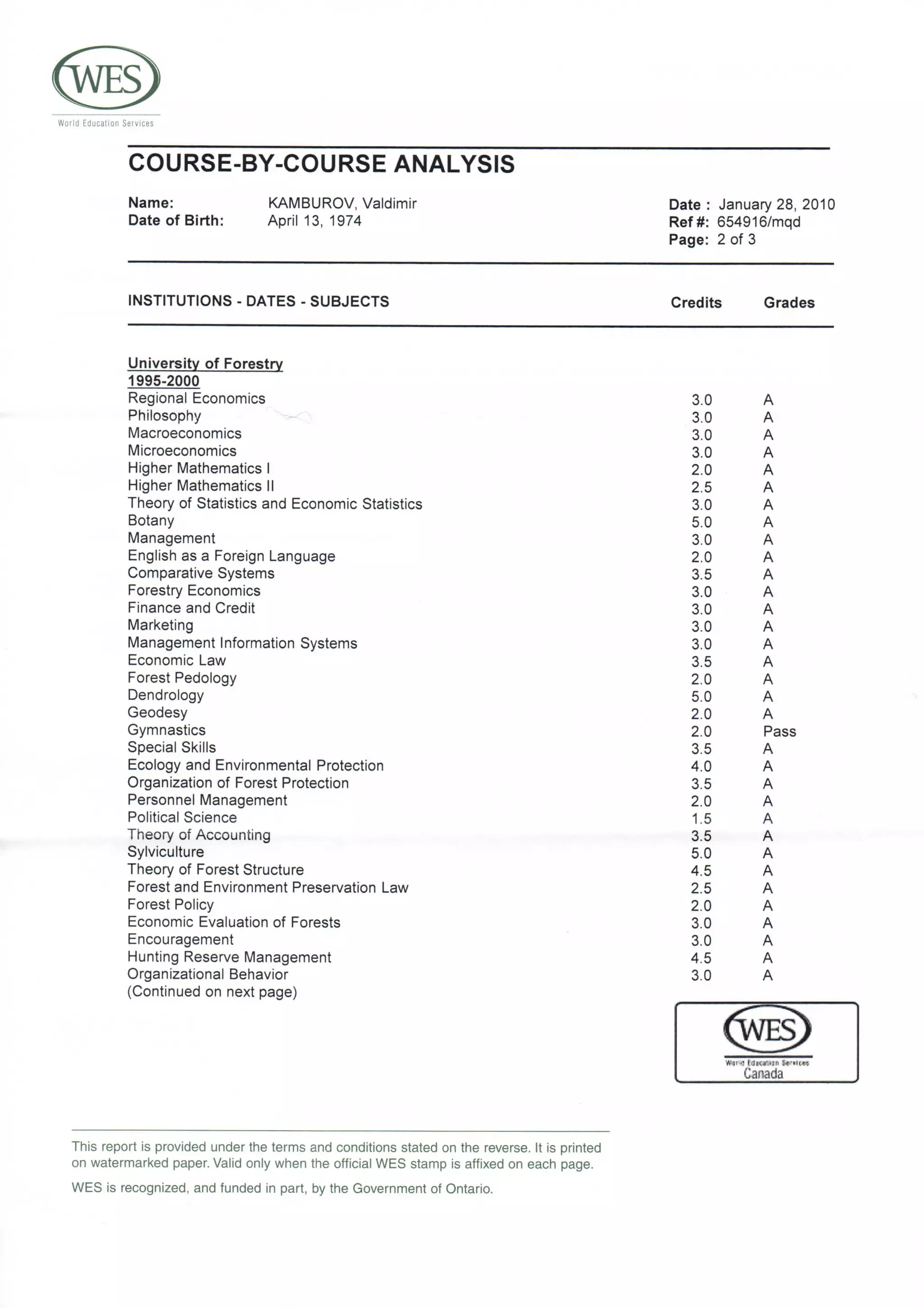 Master's Diploma Evaluation | PDF