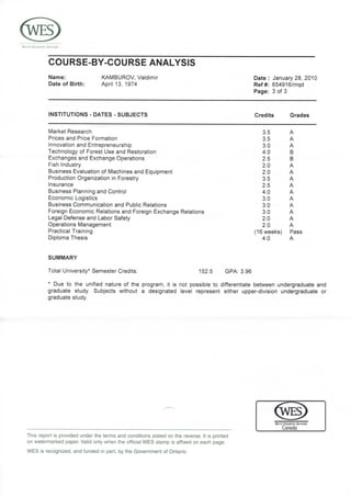 Master's Diploma Evaluation | PDF | Undergraduate Education | College ...