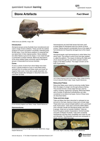 fact-sheet-stone-artefacts | PDF