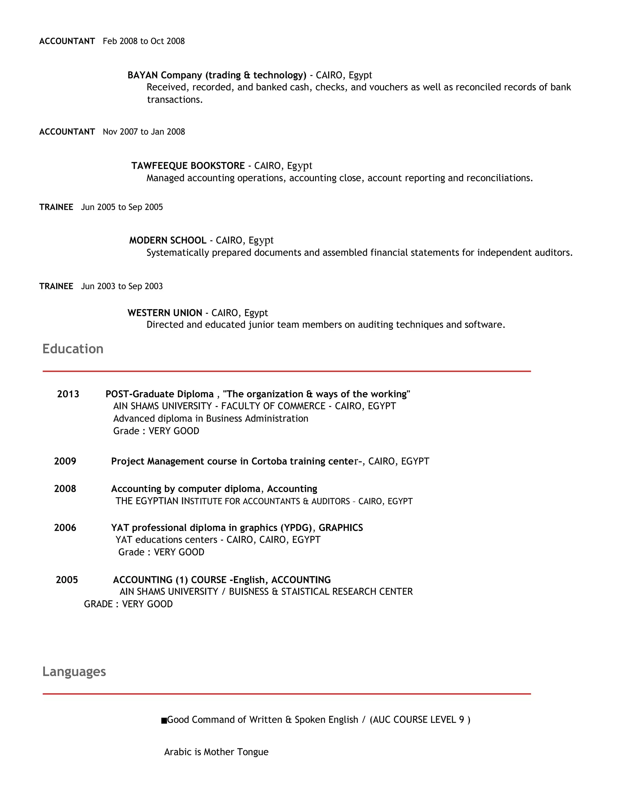 Sameh Ali 2016 CV | PDF