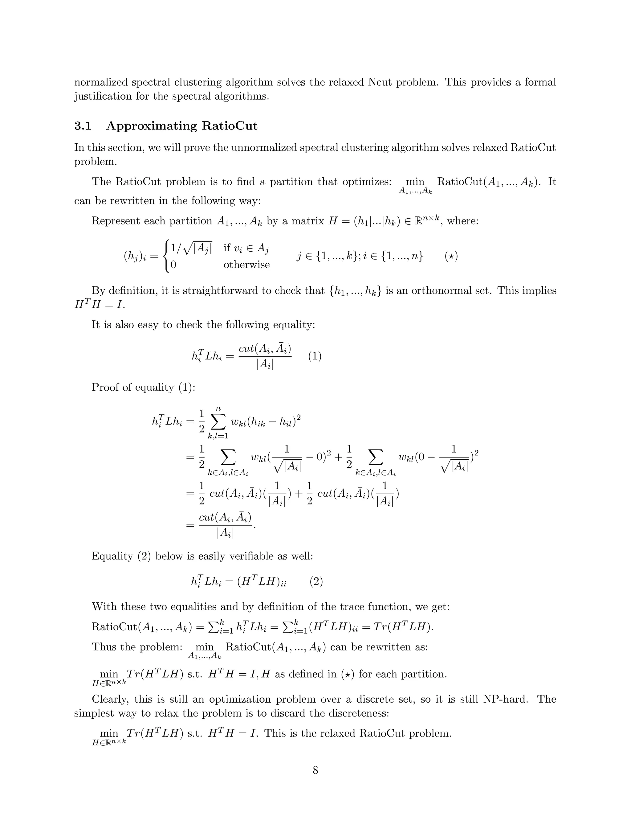 Spectral Clustering Report | PDF