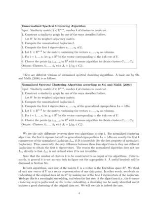 Spectral Clustering Report | PDF