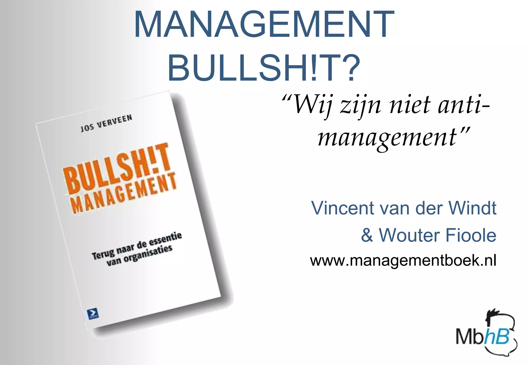 Management by het boekje | PPTX