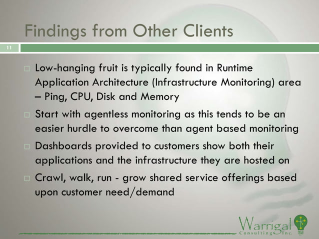 Infrastructure and APM Approach and Framework v.3 | PPT