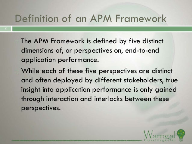 Infrastructure and APM Approach and Framework v.3