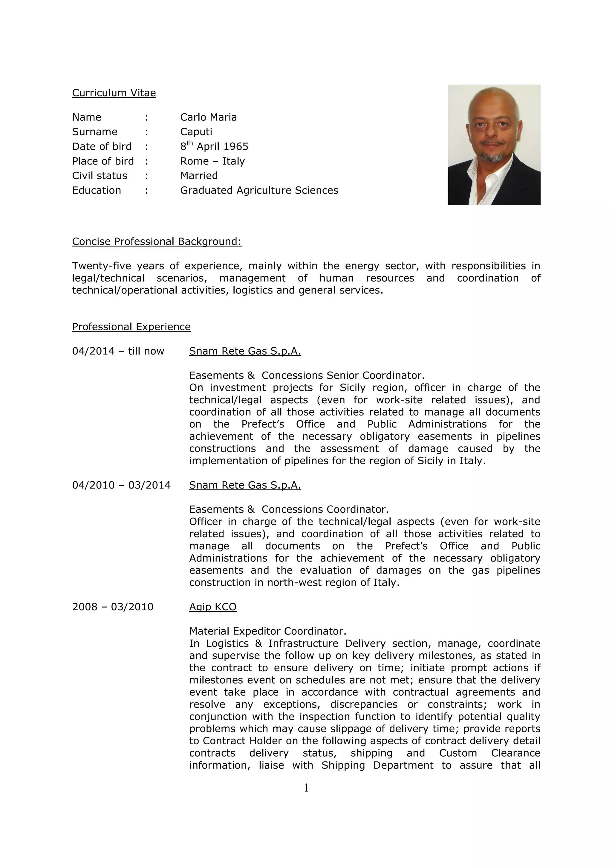 CMC cv (eng - photo) 2014 | PDF