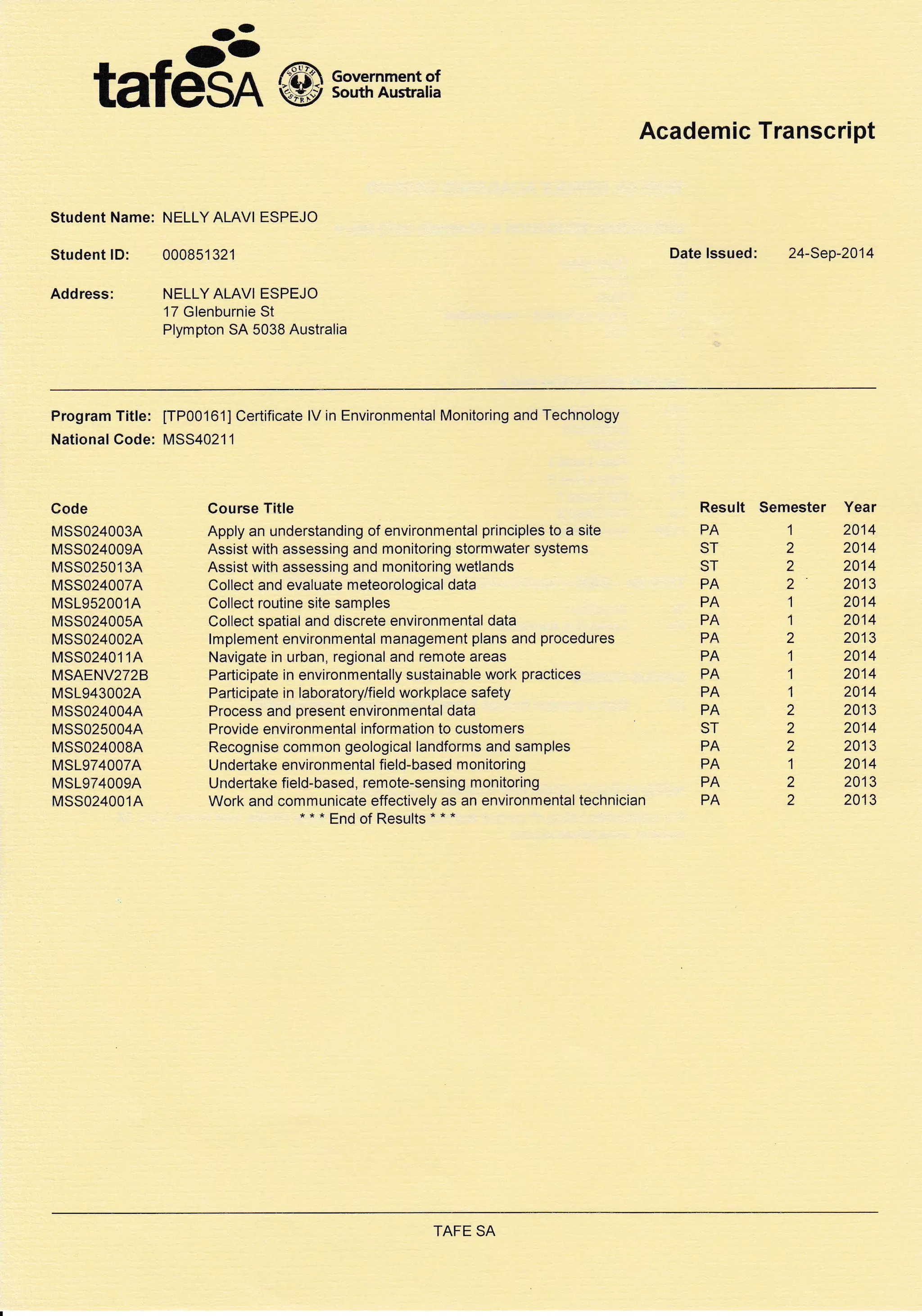 Environmental_Certificate_Nelly | PDF
