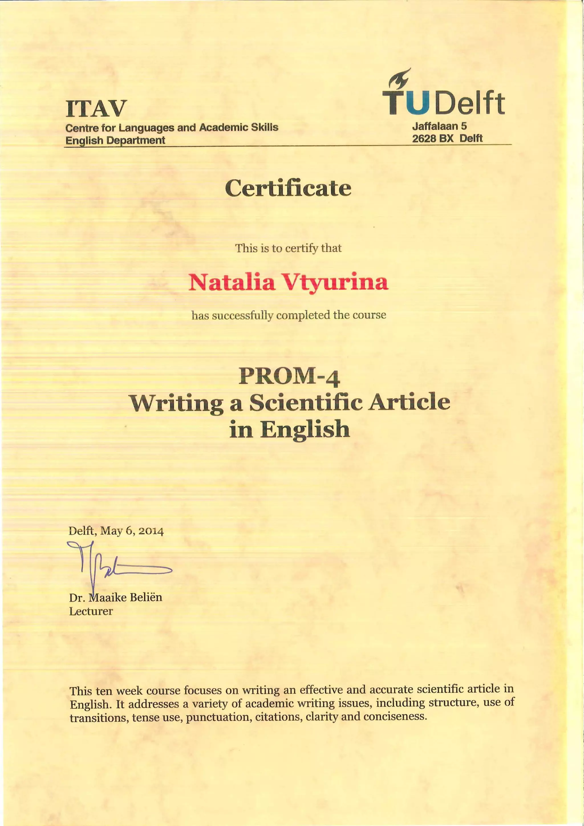 Writing a Scientific Article in English | PDF