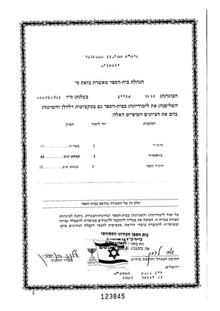 Bagrut Certificate | PDF
