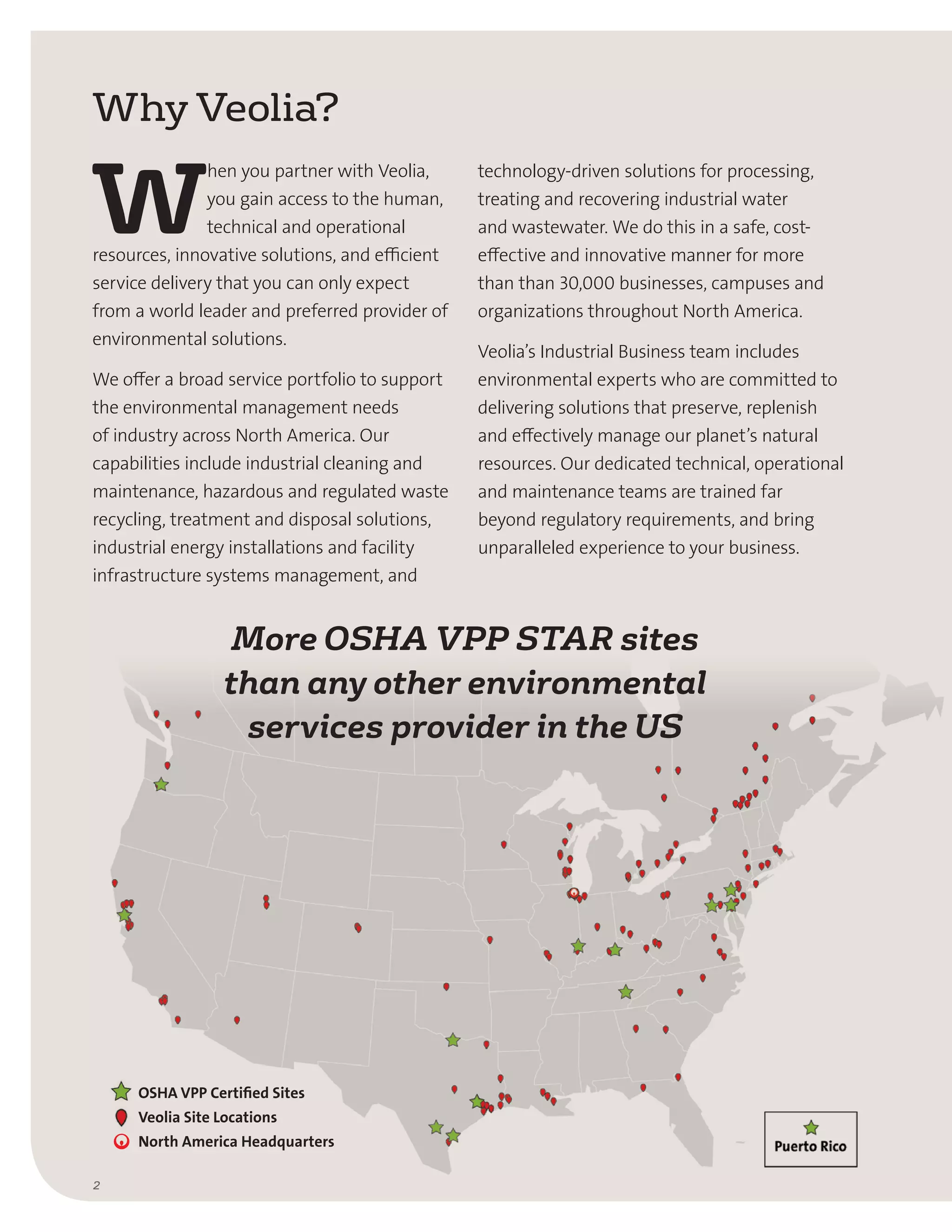 Veolia Industrial Capabilities Brochure | PDF