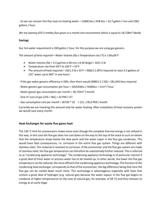 Proposal flue heat recover new | PDF